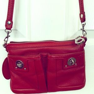 Pelle Studio | Bags | Small Pelle Studio Red Leather Crossbody Small ...